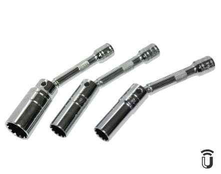 BOUGIE DOPPEN SET 3/8" SPLINE MAGNETISCH - Indutrading