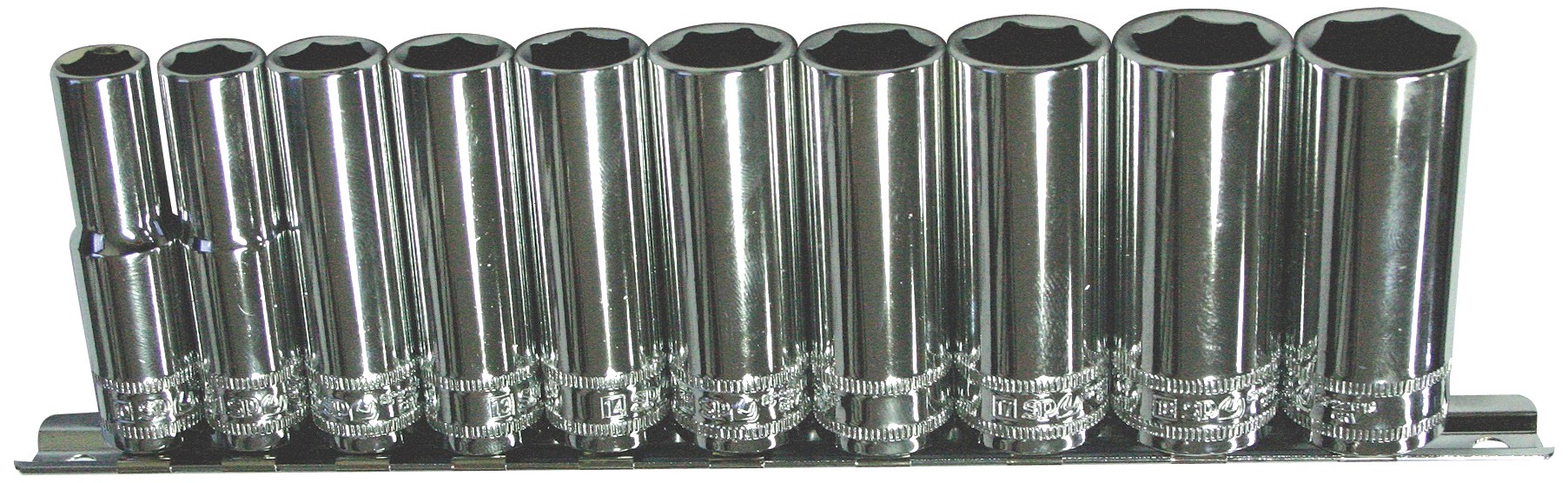 DOPPEN OP RAIL 3/8” 6-KANT 10 DELIG METR - Indutrading